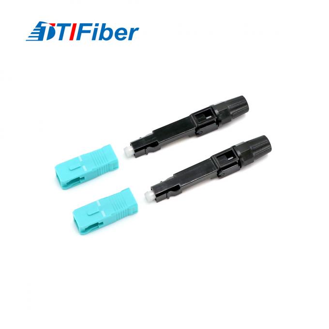 FTTH SC OM3 Multimode Fiber Optic Fast Connector