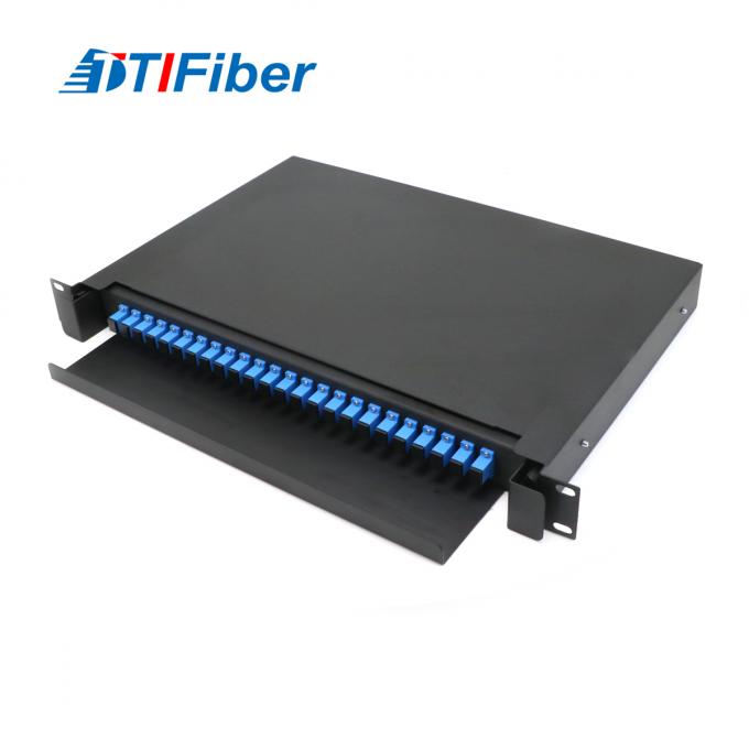 19 Inch Rack Mount 12 24 Port Sc Fiber Patch Panel Termination Box