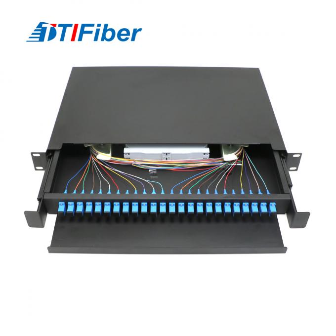 19 Inch Rack Mount 12 24 Port Sc Fiber Patch Panel Termination Box