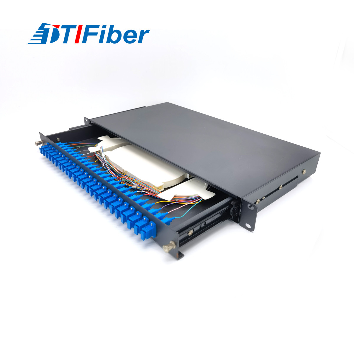 Ftth Sc/Fc/St/Lc Rack Mount Fiber Optic Terminal Box With 0.9mm Jacket