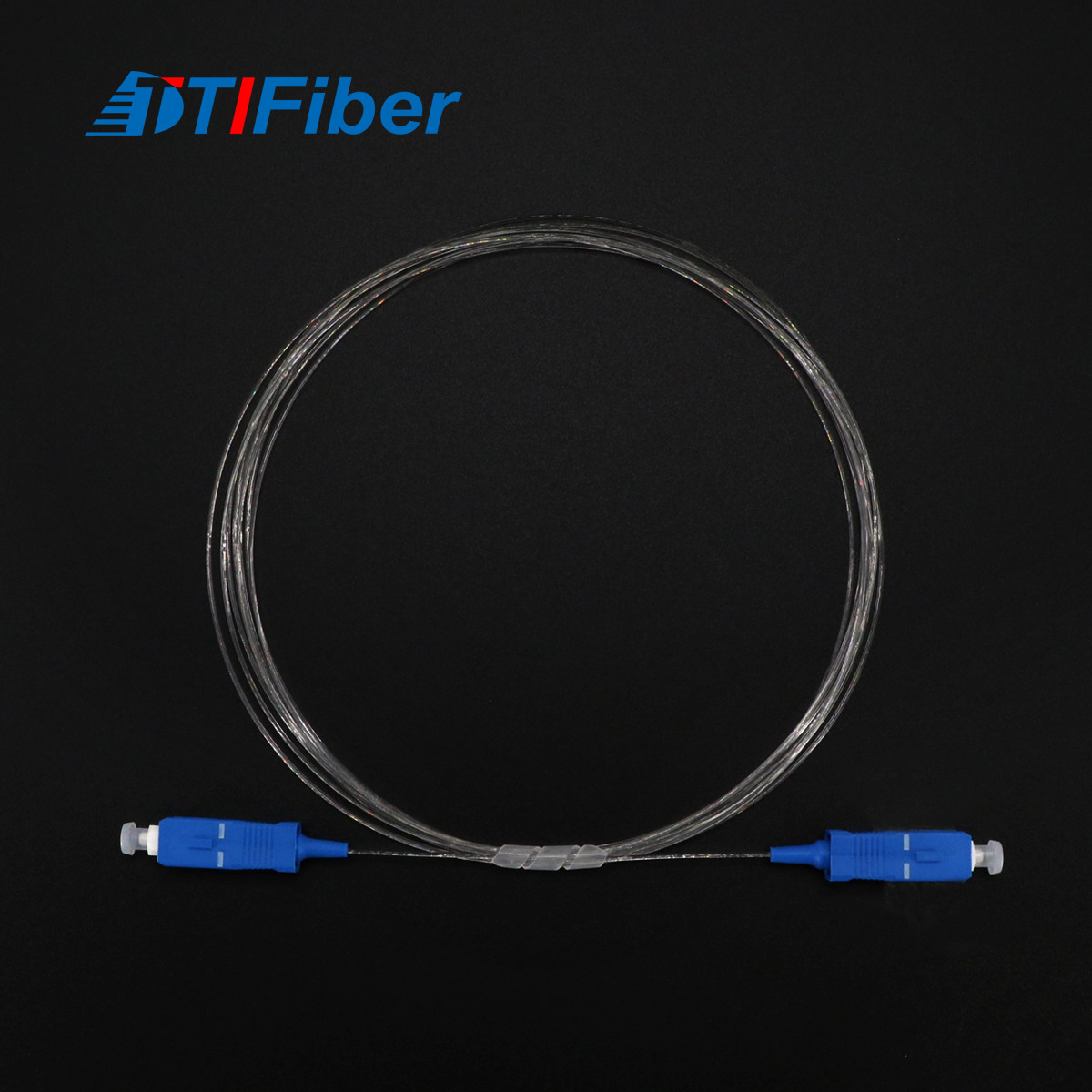 SC/UPC-SC/UPC Connector Nylon Fiber Optic Jumper Transparent Invisible