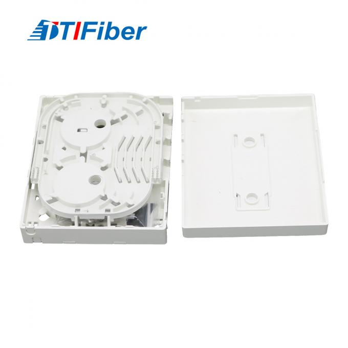 4 Port Mini Fiber Optical Terminal Rosette Box For FTTH